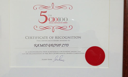 RAMCO GROUP: Awarded Top 20 CIO in East Africa - Ramco Group